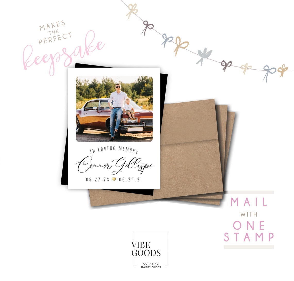 Lasting Tributes: Custom Memorial Photo Magnets & Keepsake Favors With ...
