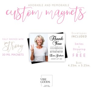Retirement Thank You Photo Magnets – Add a Special Touch to Your ...