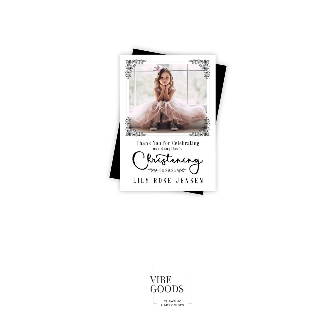 Blessed Moments: Custom Christening Photo Magnets & Favors ...