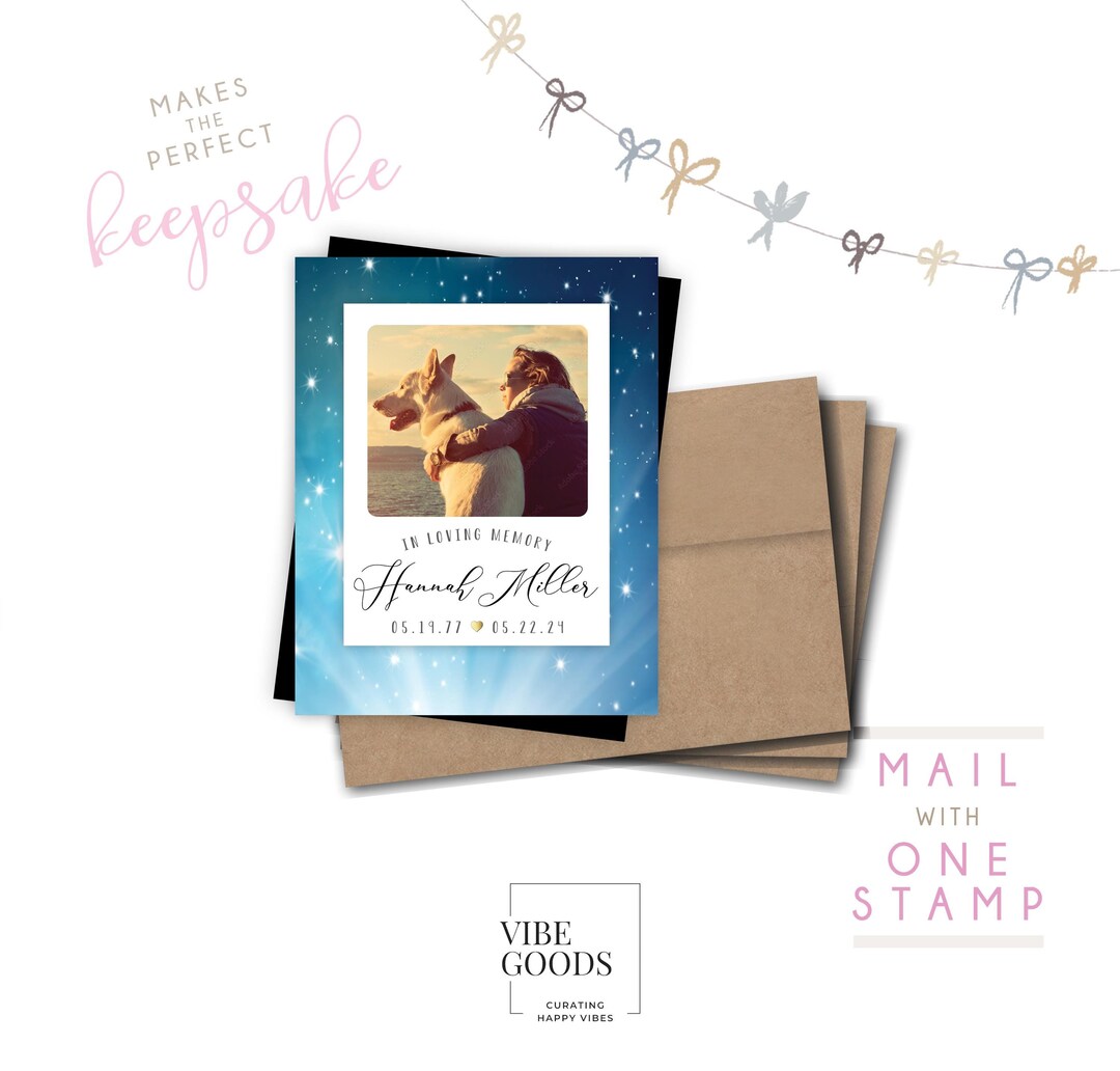 Lasting Tributes: Custom Memorial Photo Magnets & Keepsake Favors With ...