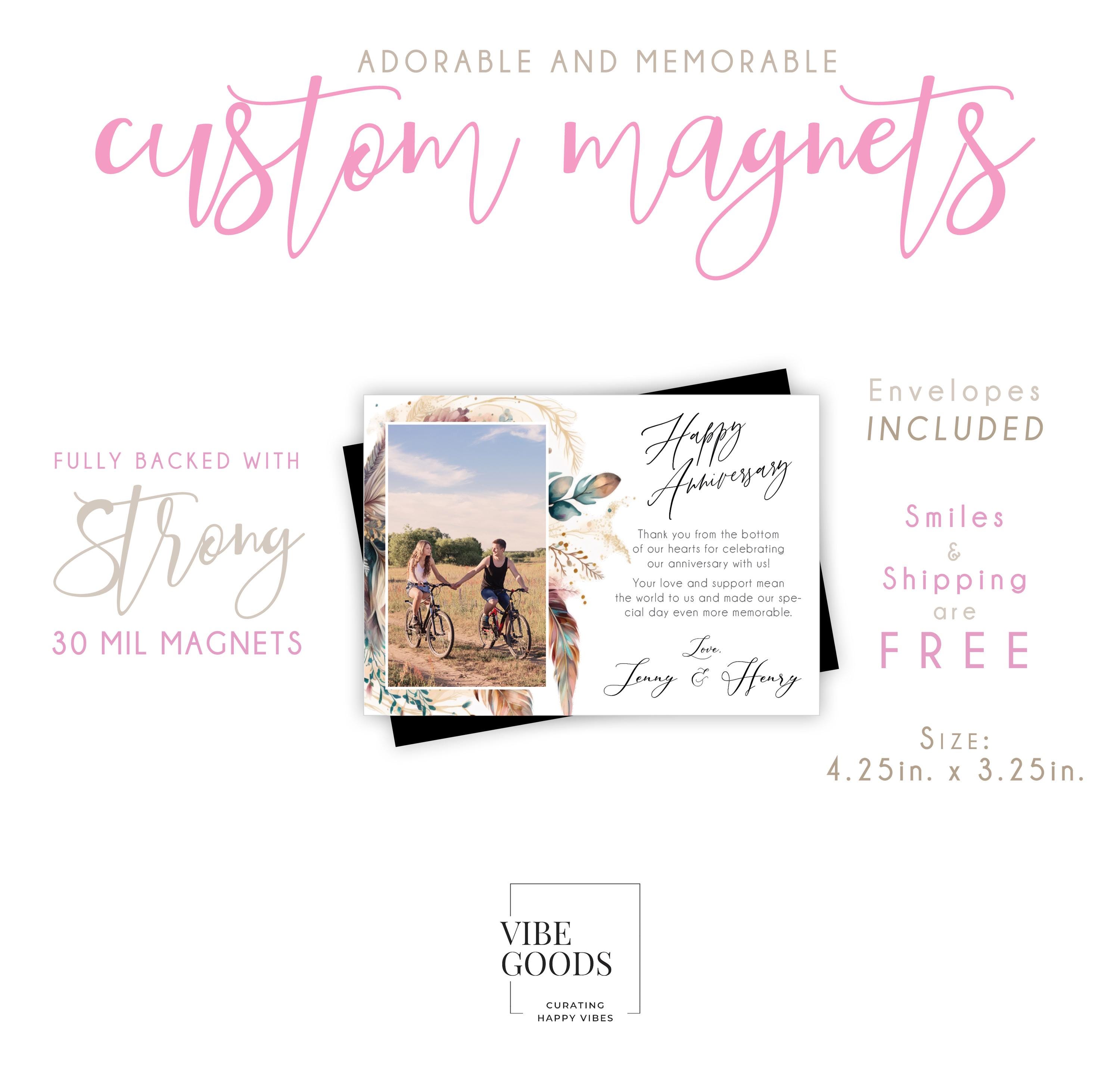 Forever Captured: Custom Anniversary Photo Magnets – Unique Anniversary ...