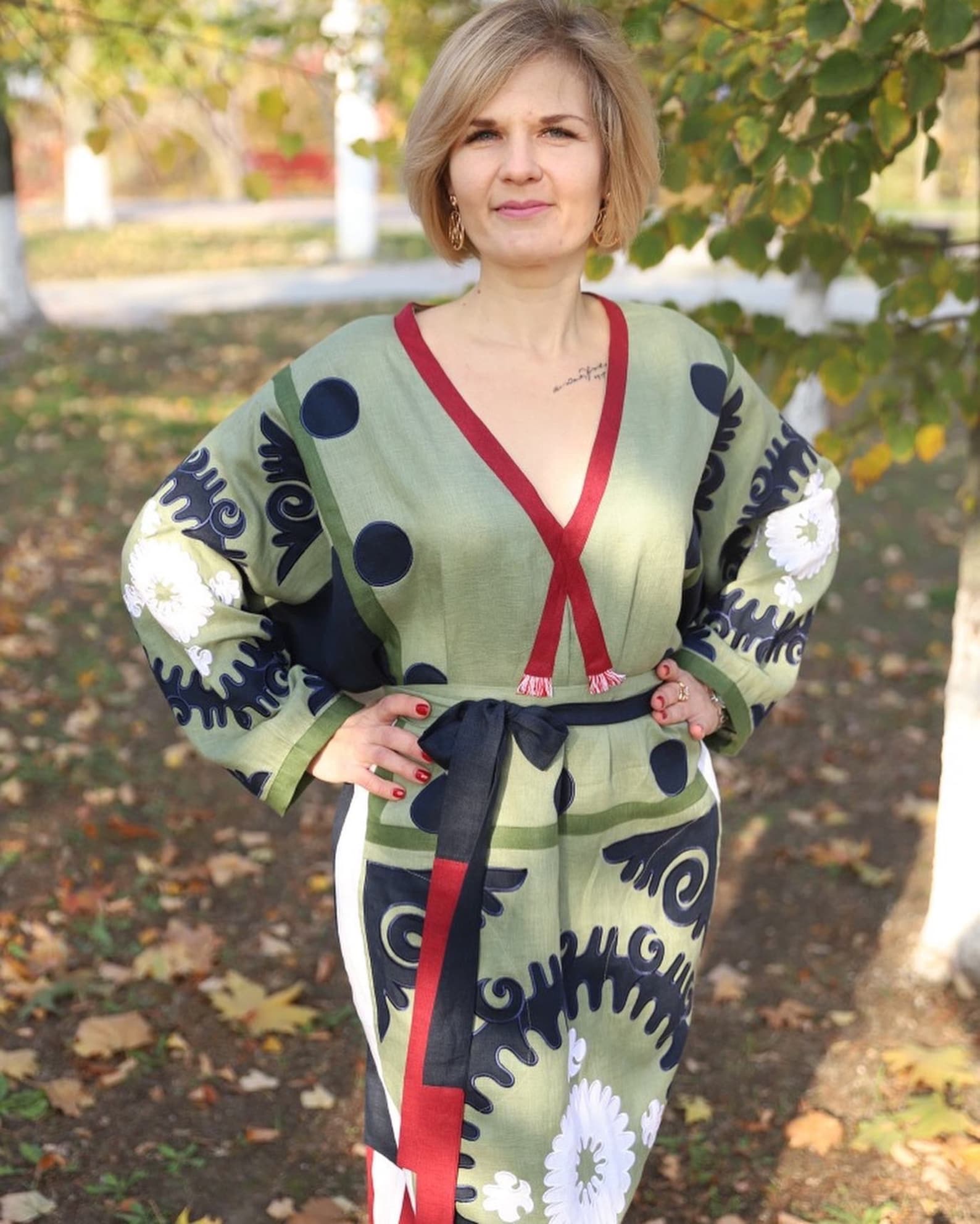 Ukrainian Embroidered Dress With Applique Plus Size Boho - Etsy