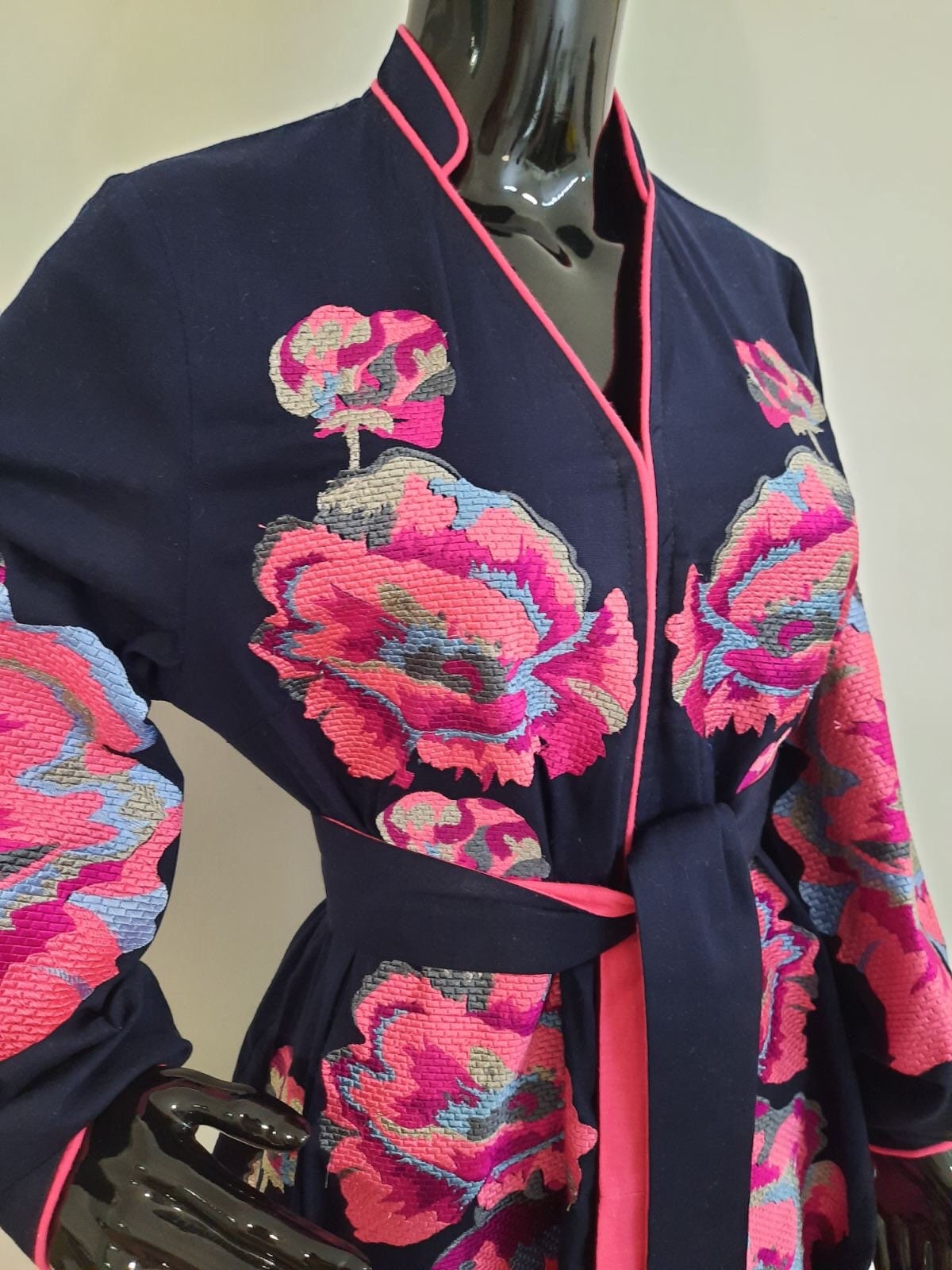 Free Shipping Lux Linen Embroidered Dress rose - Etsy