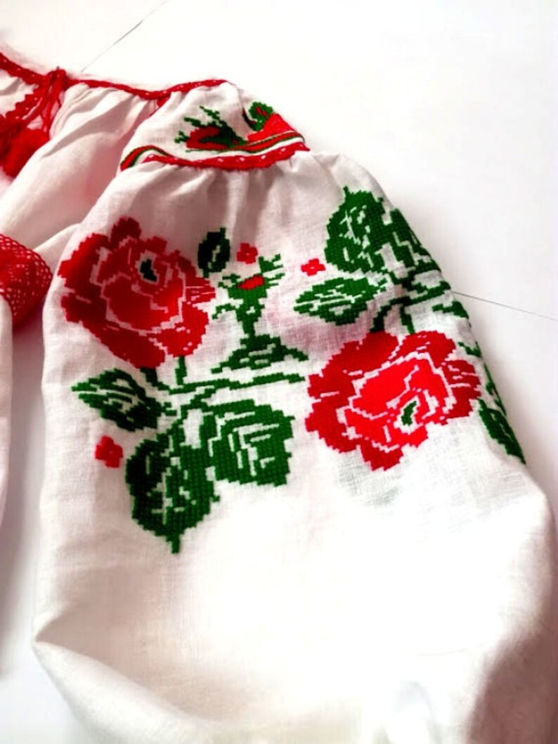 HANDMADE EMBROIDERY / Boho Style Ukrainian Embroidered Folk Women's ...