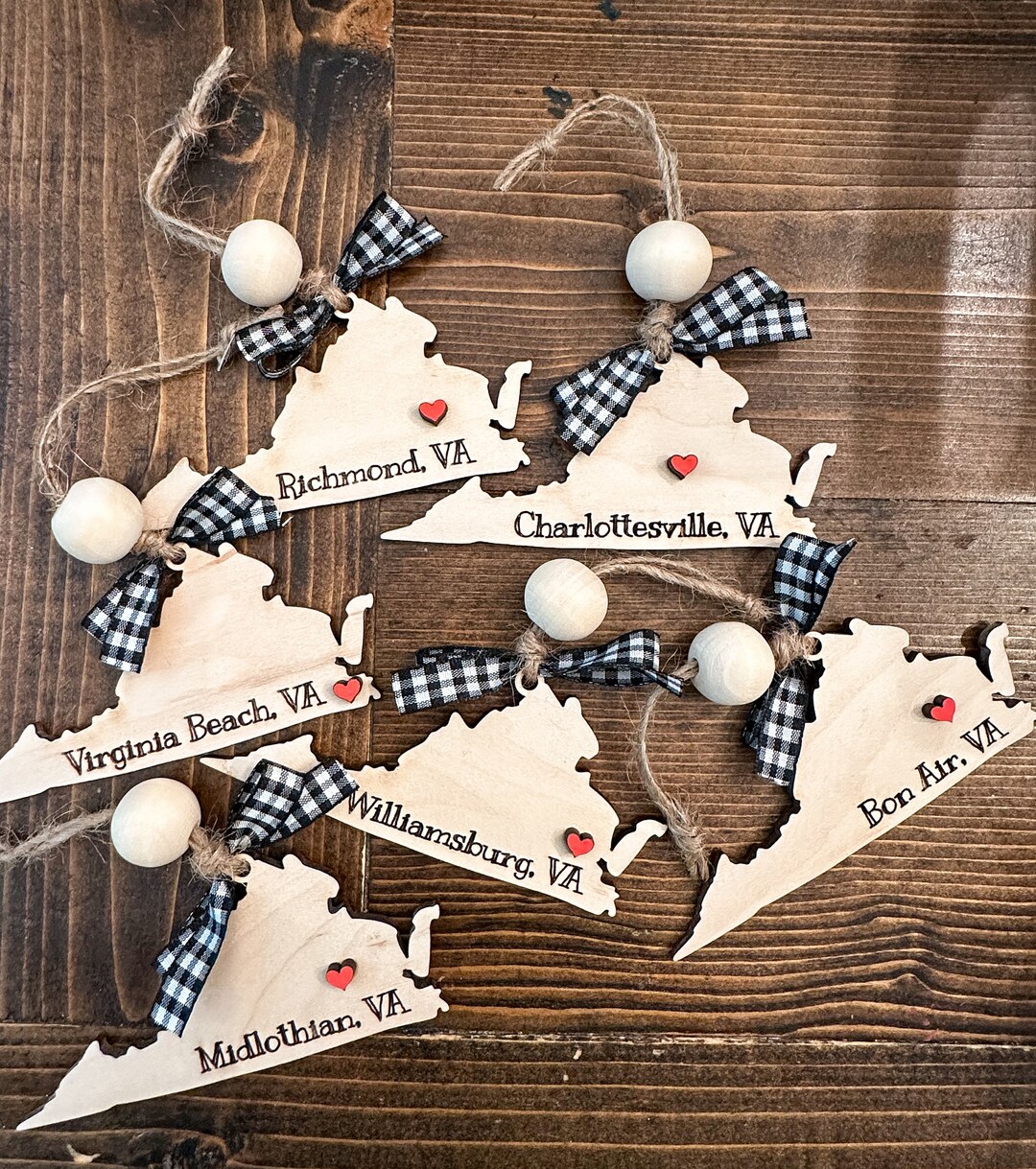 Virginia Ornament: VA State Souvenir - Etsy