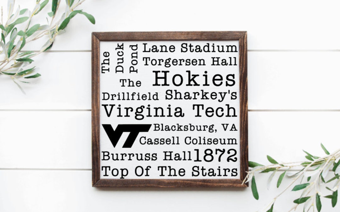 Virginia Tech Landmarks Sign - Etsy