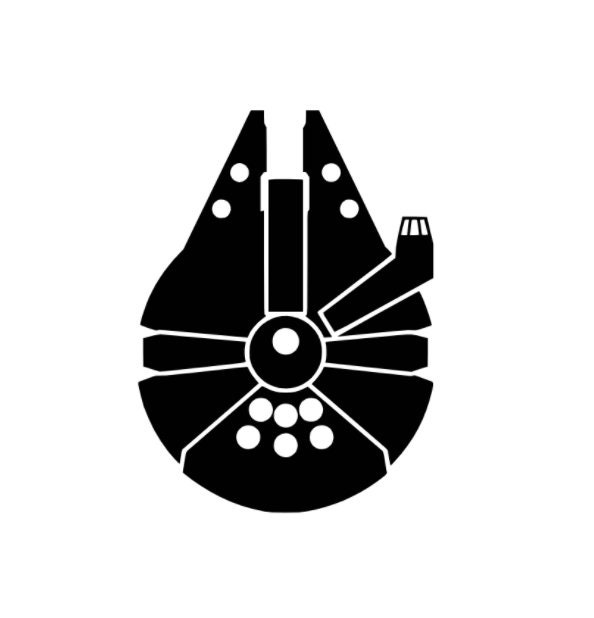 Millennium Falcon Decal | Etsy