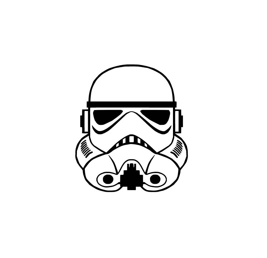Stormtrooper Head Decal - Etsy