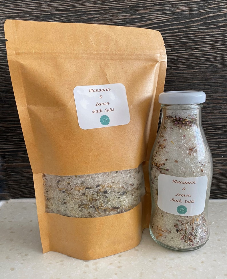 Vegan Plant Based Bath Salts Dead Sea Salt & Epsom Salts | Etsy