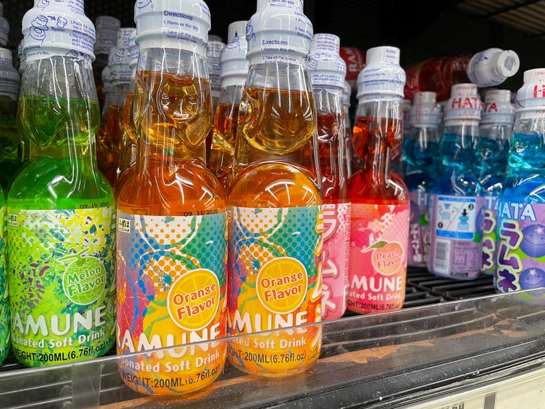 Carbonated Ramune Drink- Japan - Etsy
