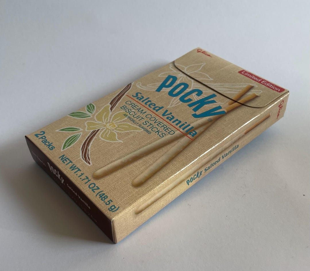 Pocky Pack Salted Vanilla Limited Edition Japan - Etsy