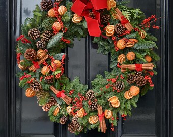 Pre Order Luxury Christmas Wreath - Etsy UK