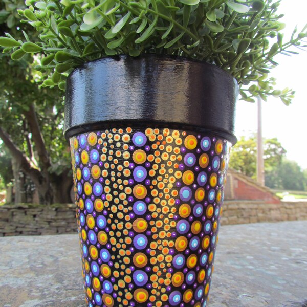 Dot Mandala Pot - Etsy