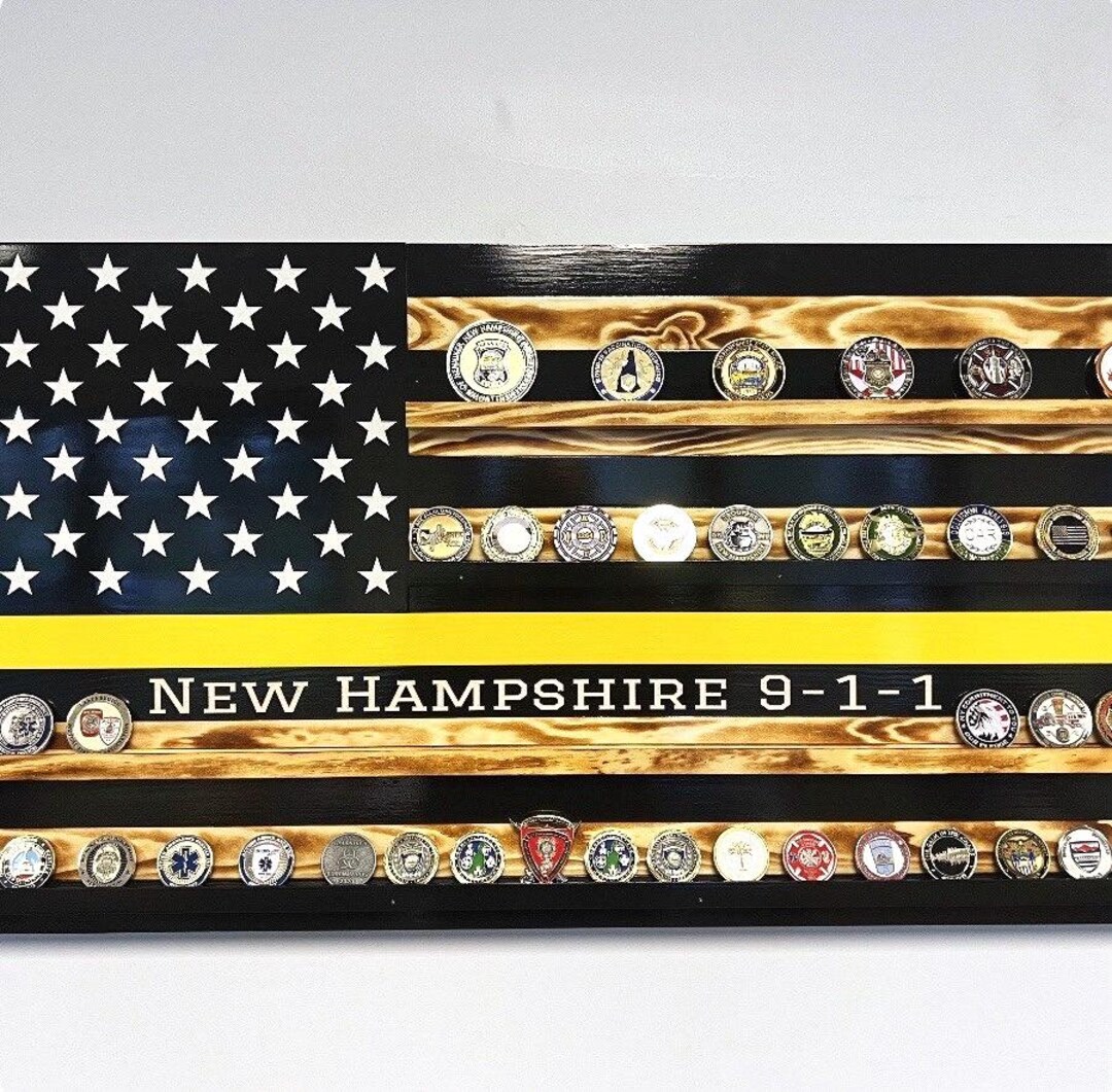 THIN YELLOW LINE Flag: Dispatcher Flag, First Responder Flag, Challenge ...