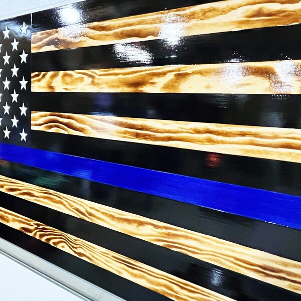 Wooden Police Flag - Etsy