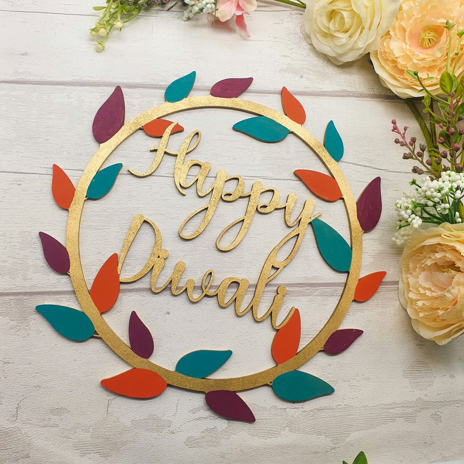 Happy Diwali Rangoli Sign or Stencil. Diwali Home Decor. Wreath. - Etsy
