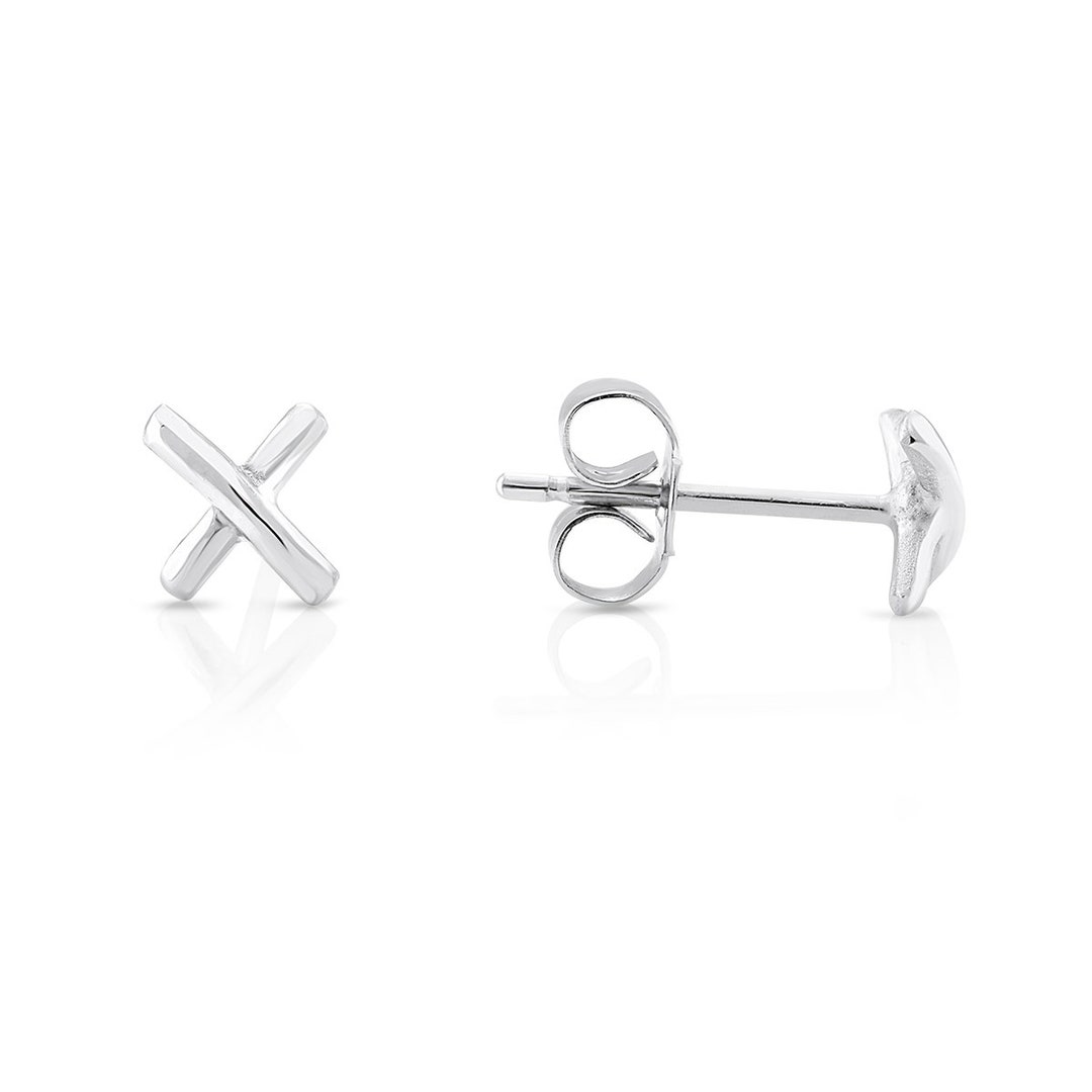Silver Kiss Stud Earrings, Dainty, Pretty, Timeless, Handmade in ...
