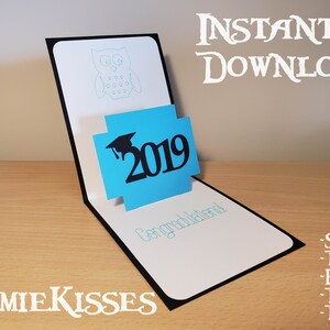 3D Graduation Card SVG Cutting File - Instant Download - Etsy