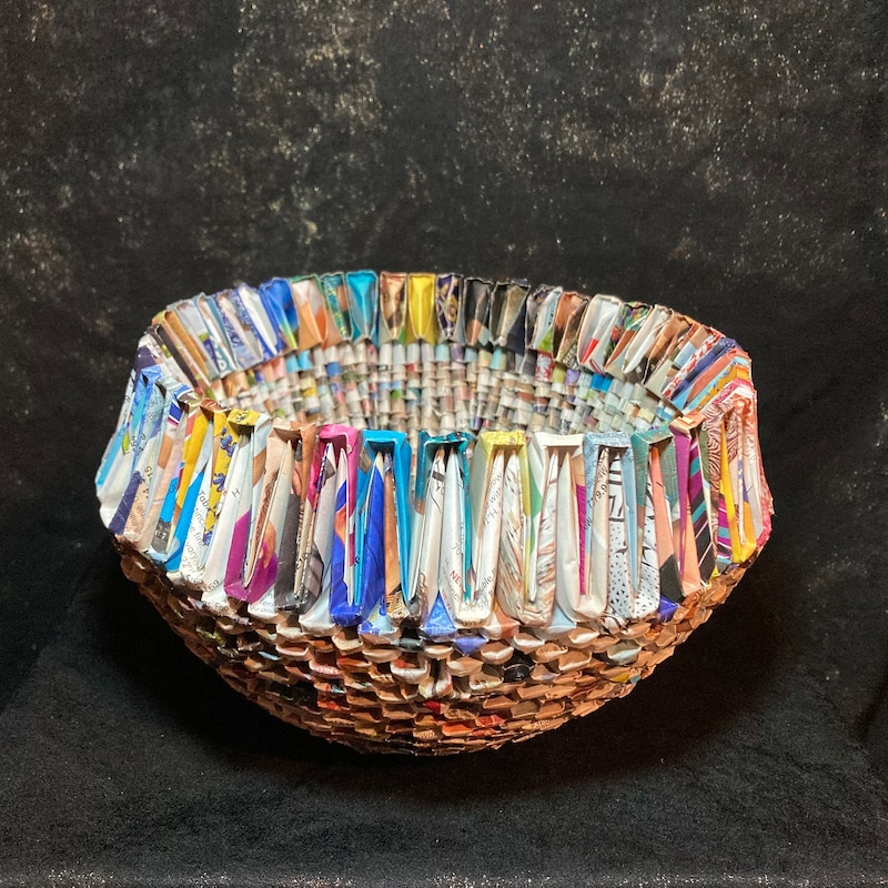 Rolled Magazine Art - Etsy