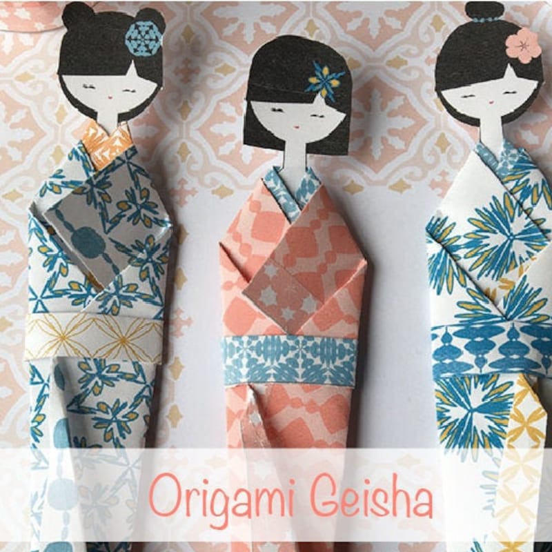 Origami Geisha Paper - Etsy