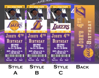 Lakers Invitation | Etsy