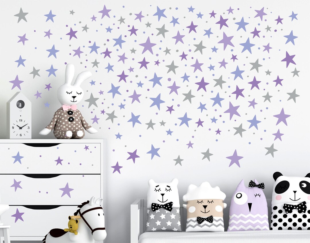 Adhesive Kit Stars for Wall in Multicolored Kit Also for Furniture 350 ...