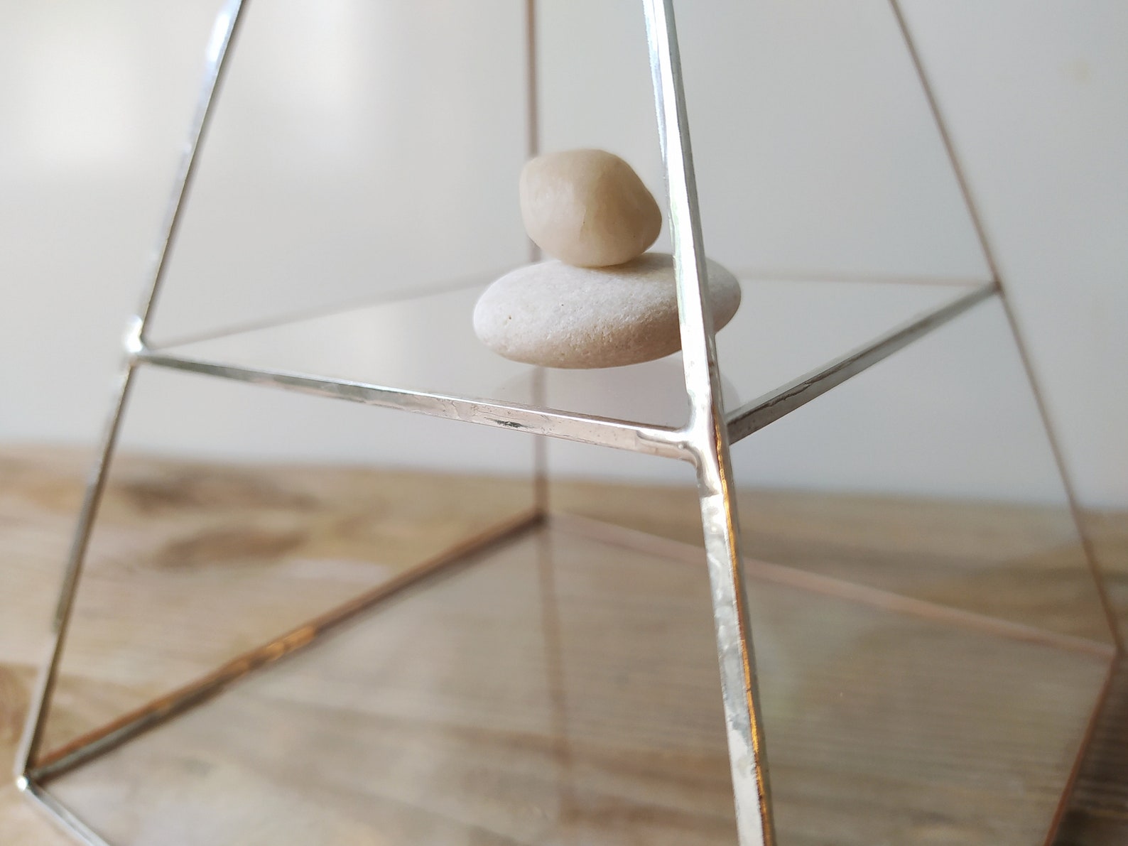 Crystal Display Glass Shelf Pyramid Boho Shelf Altar Shelf - Etsy