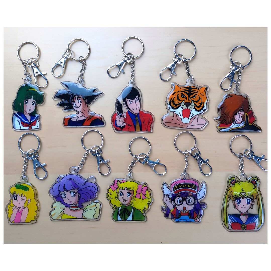 Keychains of Anime and Manga Characters, Walt Disney, Looney Tones ...