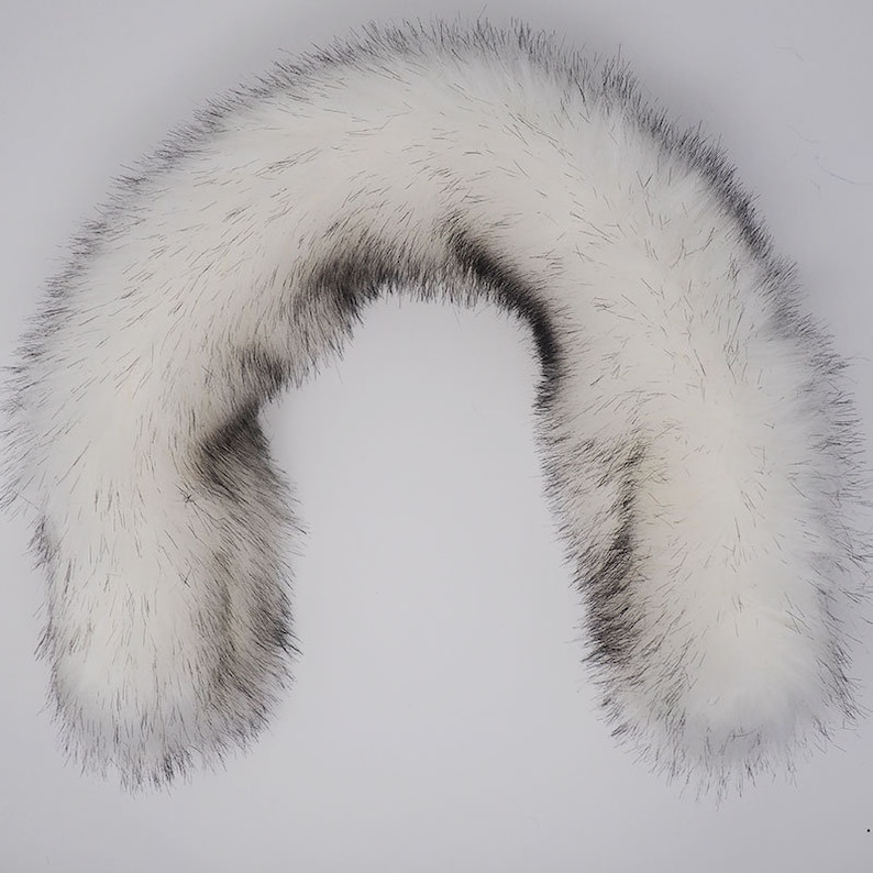 White Faux Fur Trim. No Sew Faux Fur Trim. Fur Hood - Etsy