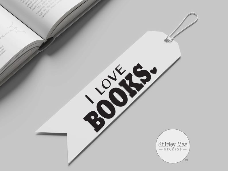 I Love Books SVG: Book Lover Gift, Teacher Appreciation Instant Digital ...
