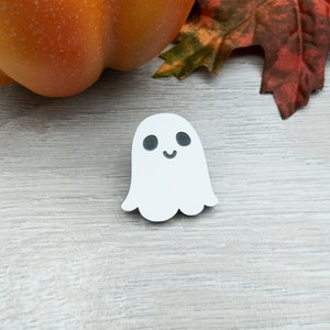 Cute Ghost Pins Laser Cut Acrylic Halloween Brooch Spooky Badges - Etsy