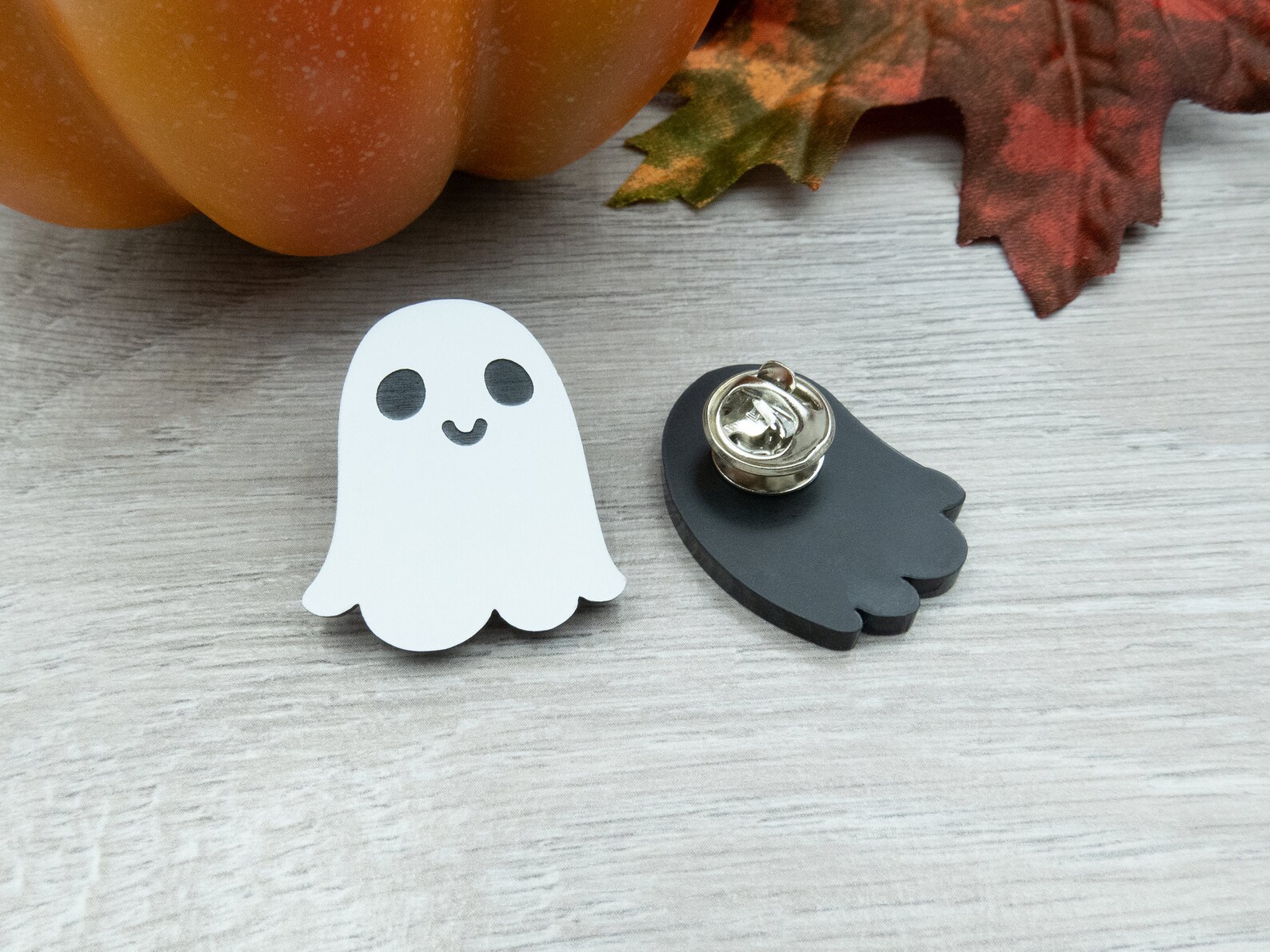 Cute Ghost Pins Laser Cut Acrylic Halloween Brooch | Etsy