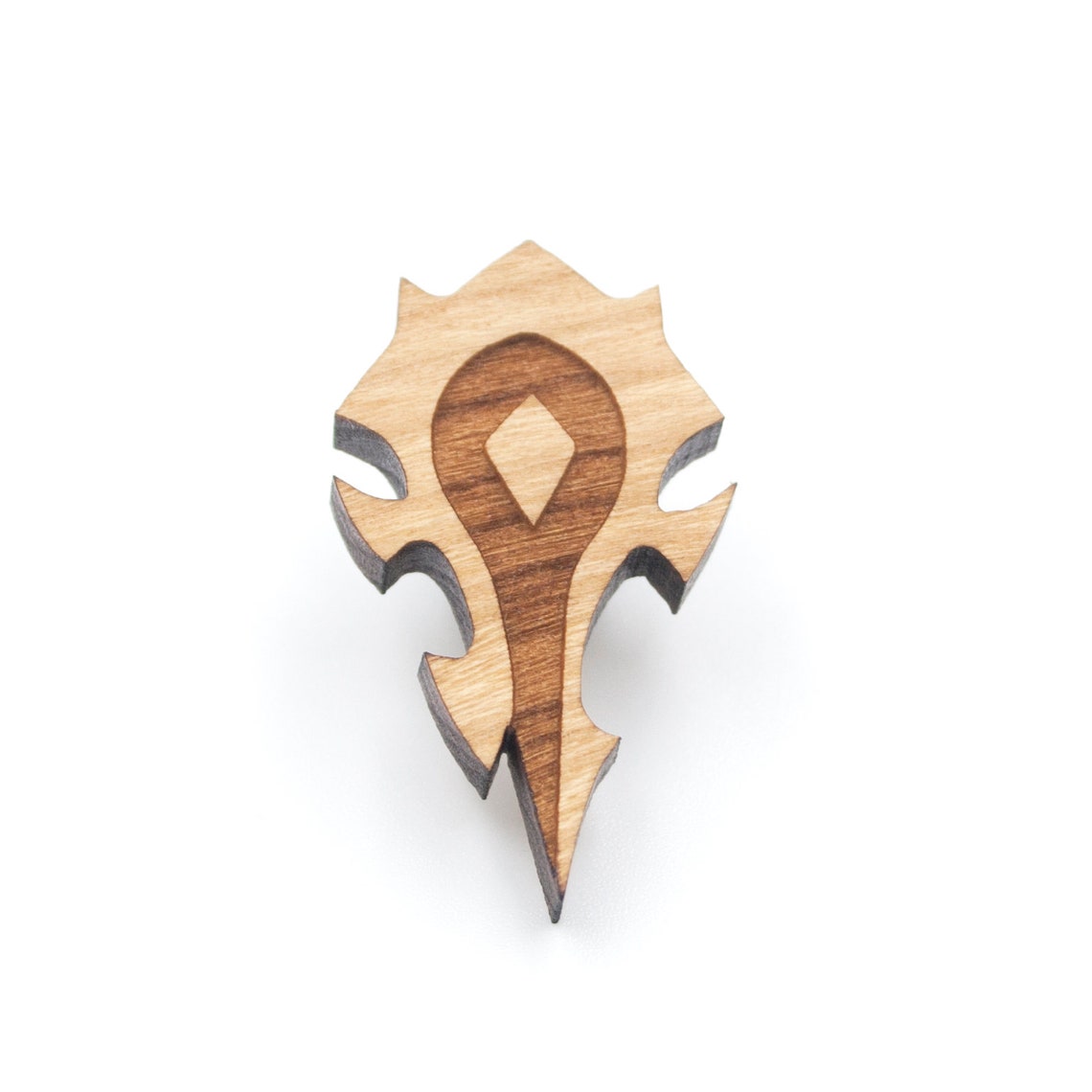 Wooden Horde Pin World of Warcraft Badge Eco Friendly and | Etsy
