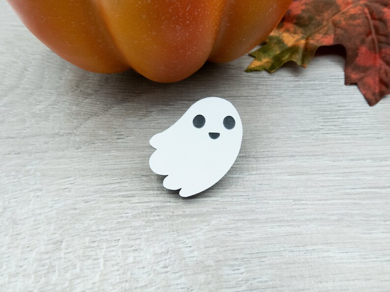 Cute Ghost Pins Laser Cut Acrylic Halloween Brooch | Etsy