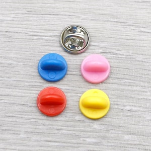 Rainbow Pin Badge Hand-painted Colourful Wooden Accessory, Vibrant ...