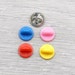 Rainbow Pin Badge Hand-painted Colourful Wooden Accessory, Vibrant ...
