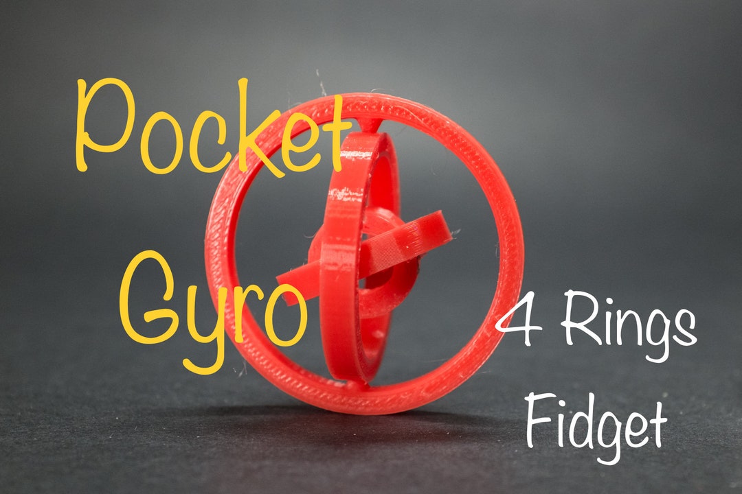 3D Fidget Pocket Gyro - 4 Rings! - Etsy