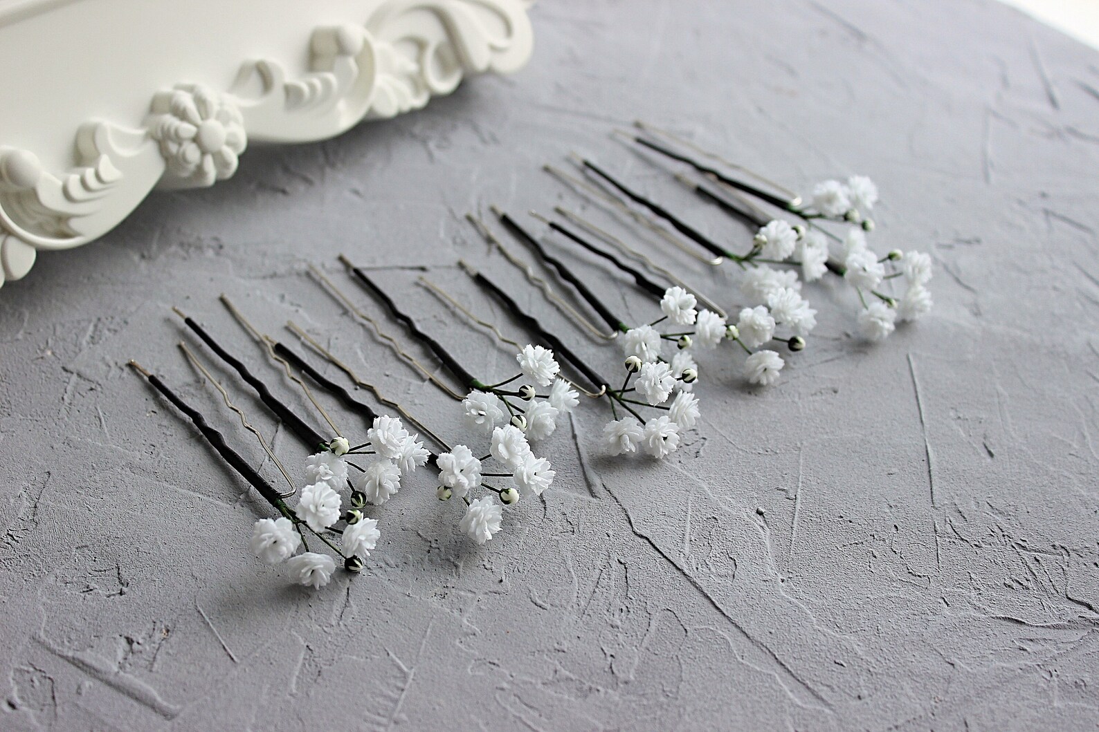 Babys Breath Hair Pins - Etsy