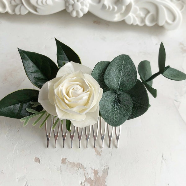 Rose Hair Comb - Etsy