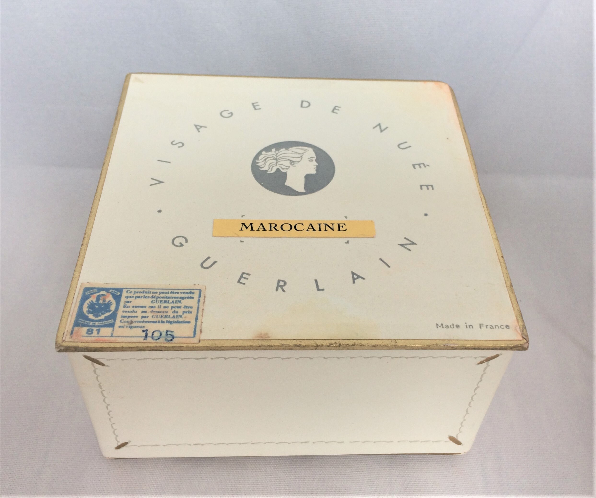 Vintage 1950s Square Face Powder Box by Guerlain Visage De Nuée - Etsy