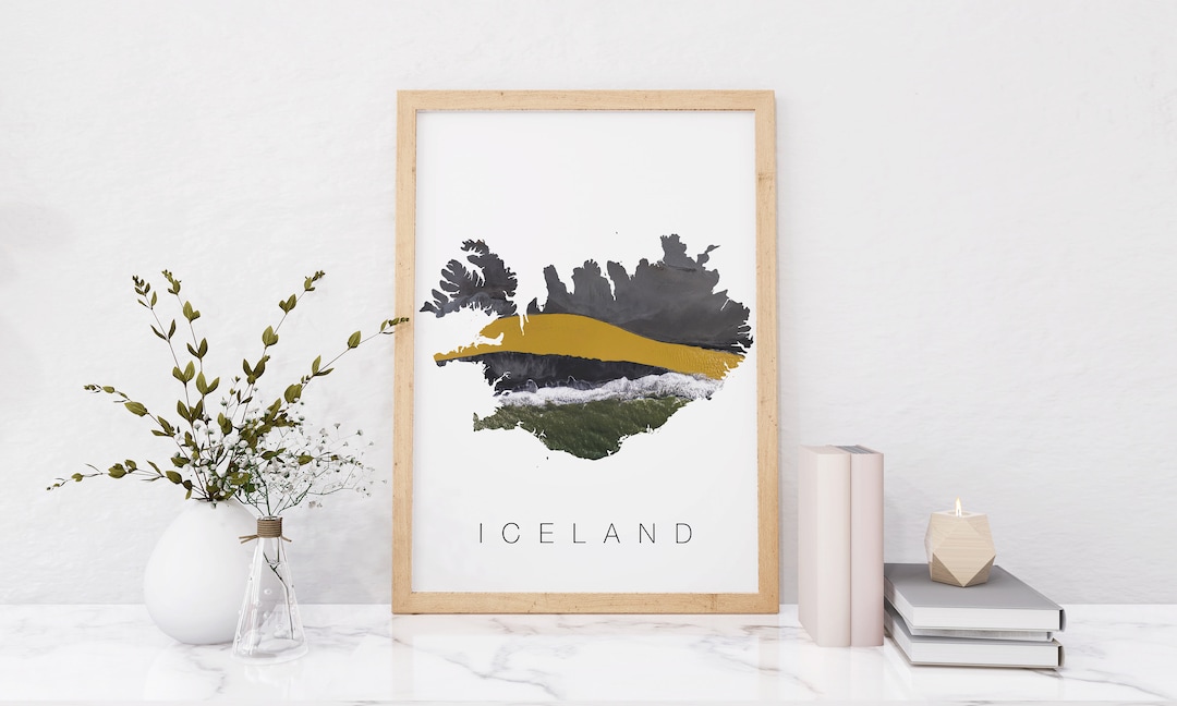 Iceland Map Print | Map of Iceland | Iceland Poster | Instant Download ...