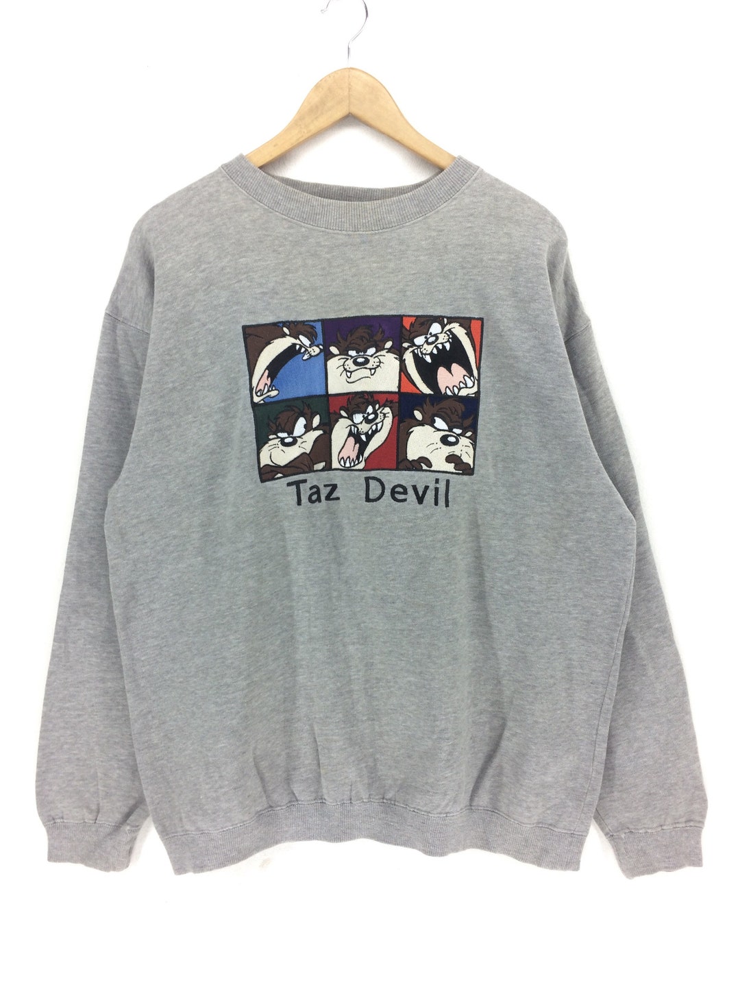 Rare Vintage Taz Devil Sweatshirt Warner Bros Studio Anime Cartoon ...