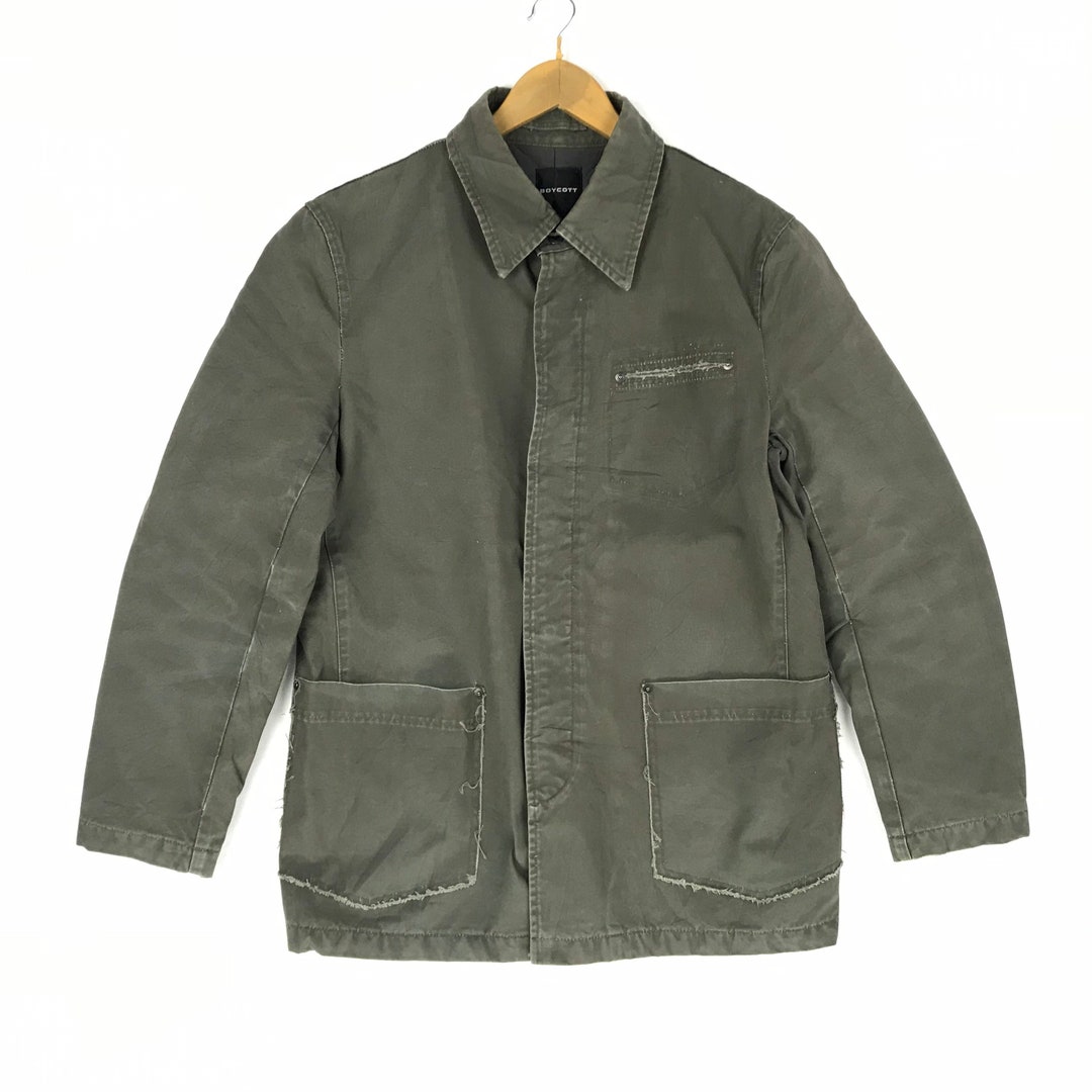 Rare BOYCOTT Japanese Brand Cotton Jacket Button up - Etsy
