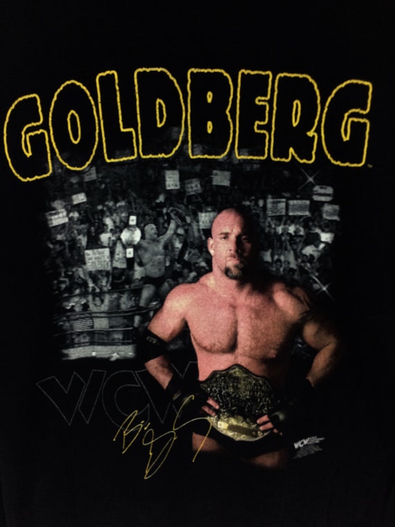 Rare !!! Vintage 90s World Wrestling Goldberg Long Sl… - Gem