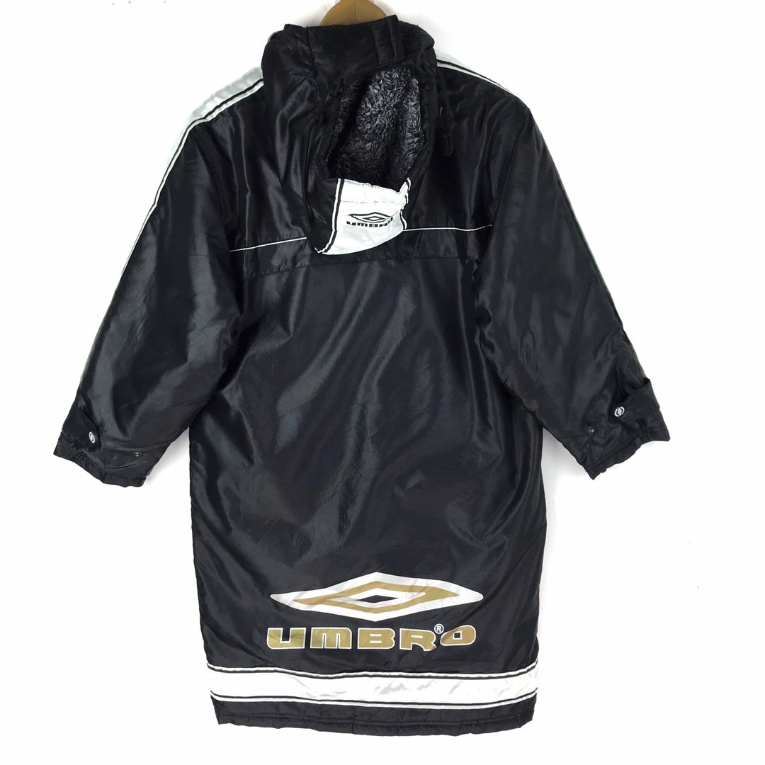 Rare !!! Vintage Umbro Long Jacket Spellout Big Logo Button up Sweater ...