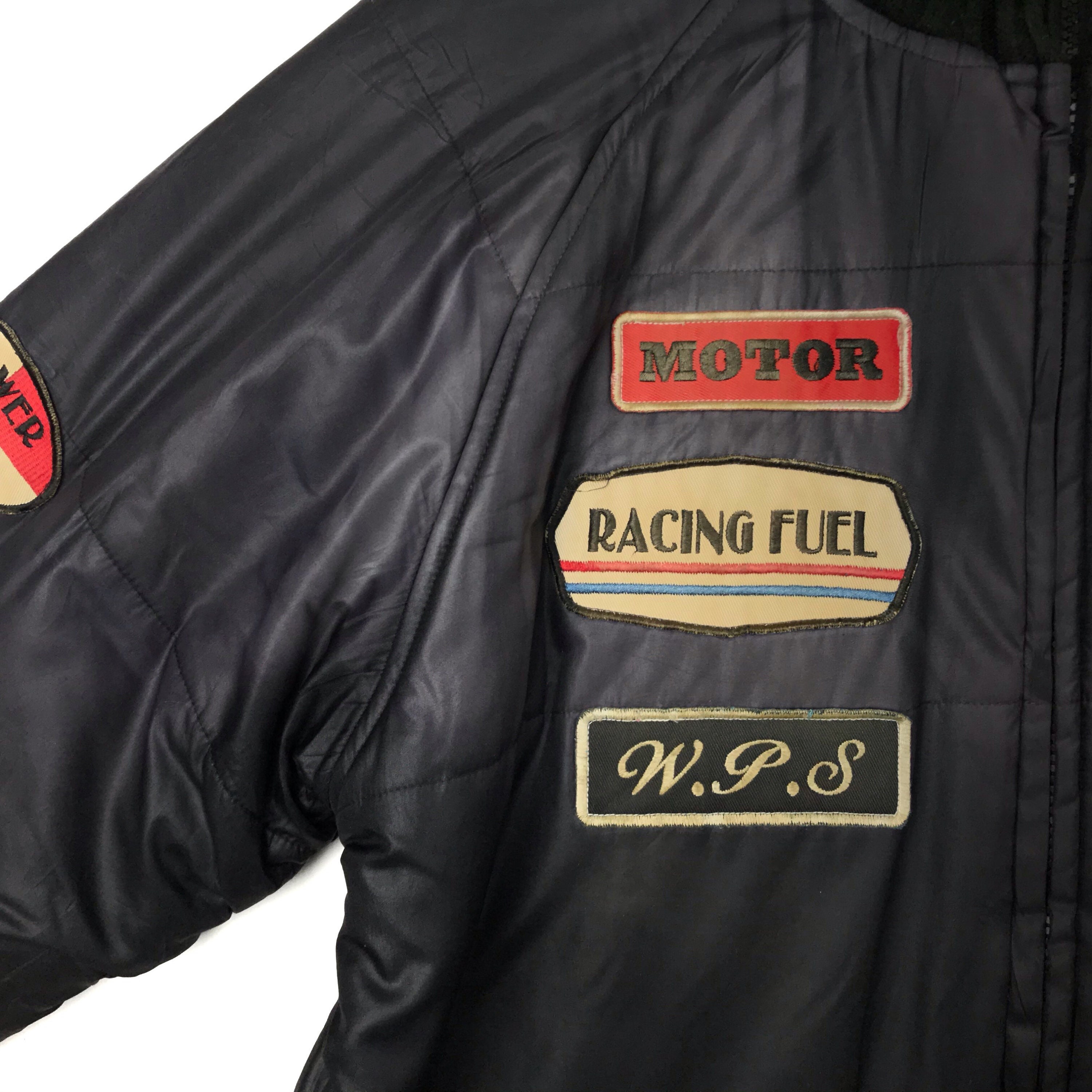 Rare !!! Vintage Motor Oil Racing Fuel Custom Patches Design Jacket ...