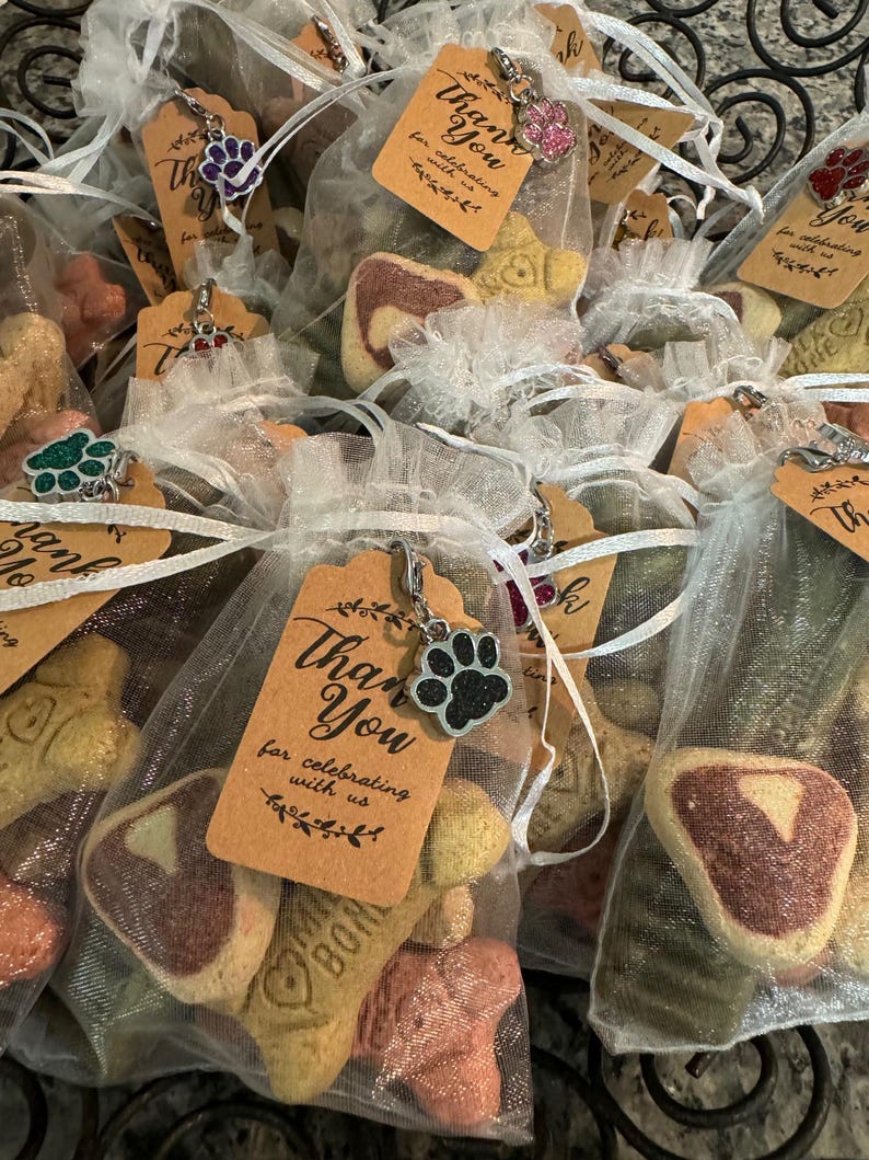 Dog Birthday Favors Thank You Treat Keychain Goodie Bags - Etsy