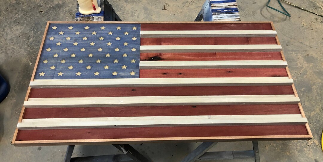 Challenge Coin Display American Flag for Military, Army, Navy, Marines ...