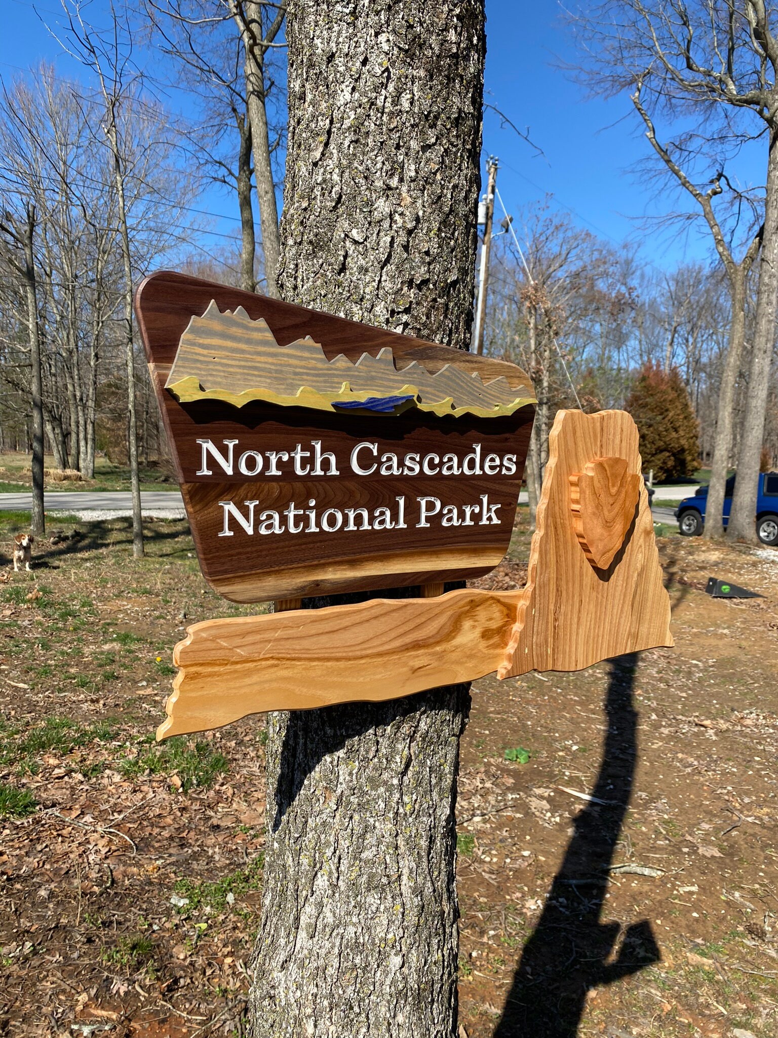 North Cascades National Park Wall Art Decor Entrance Sign 28" Wide ...