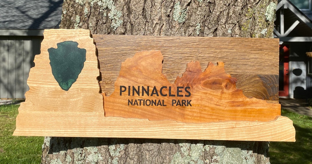 Pinnacles National Park Wall Décor California CA Deluxe Entrance Sign ...